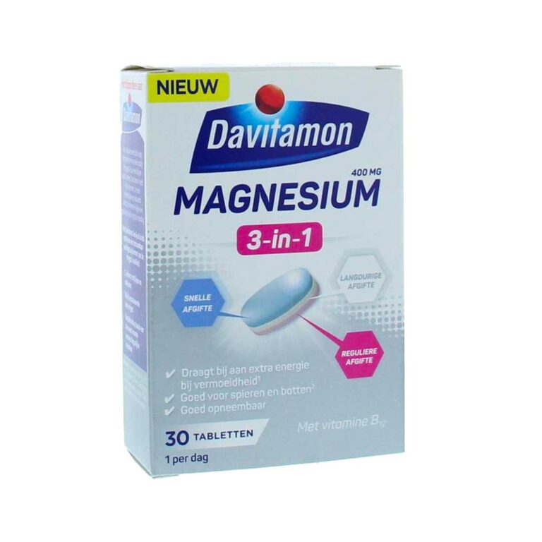 Davitamon Magnesium 3-in-1 Tabletten | Vitamines