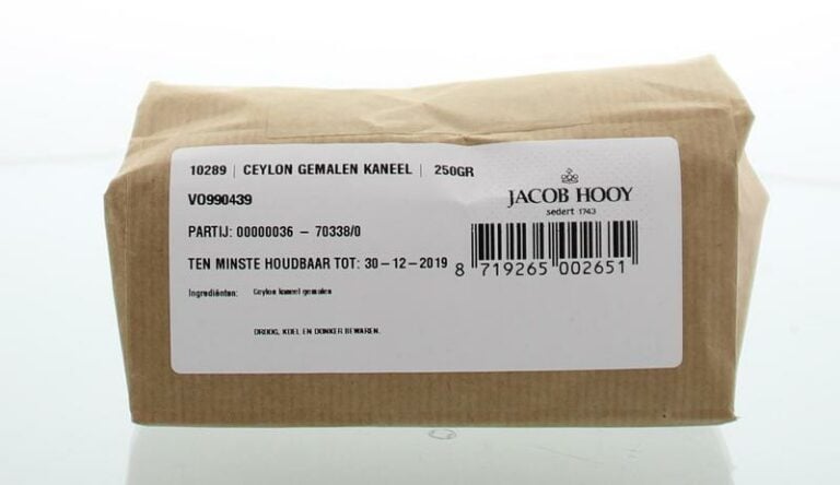 Jacob Hooy Kaneel ceylon gemalen 250 - 1000 gram | Vitamines
