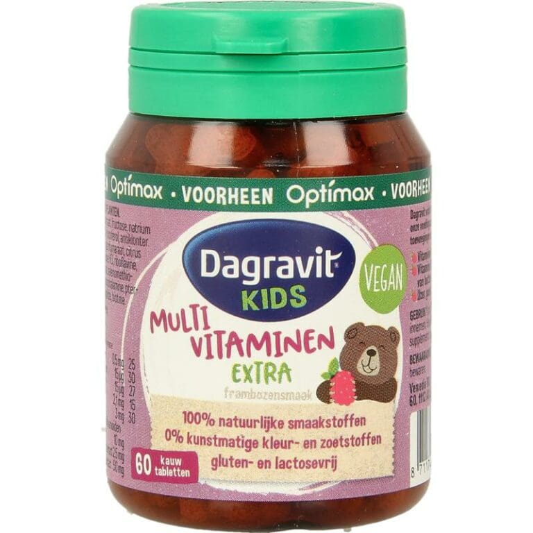 Dagravit Natural kids framboos 60 tabletten | Vitamines