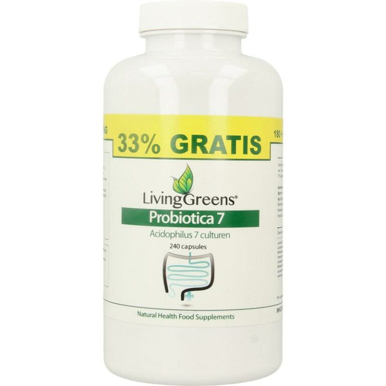 Livinggreens Probiotica 7 voordeel verpakking 240 capsules | Vitamines