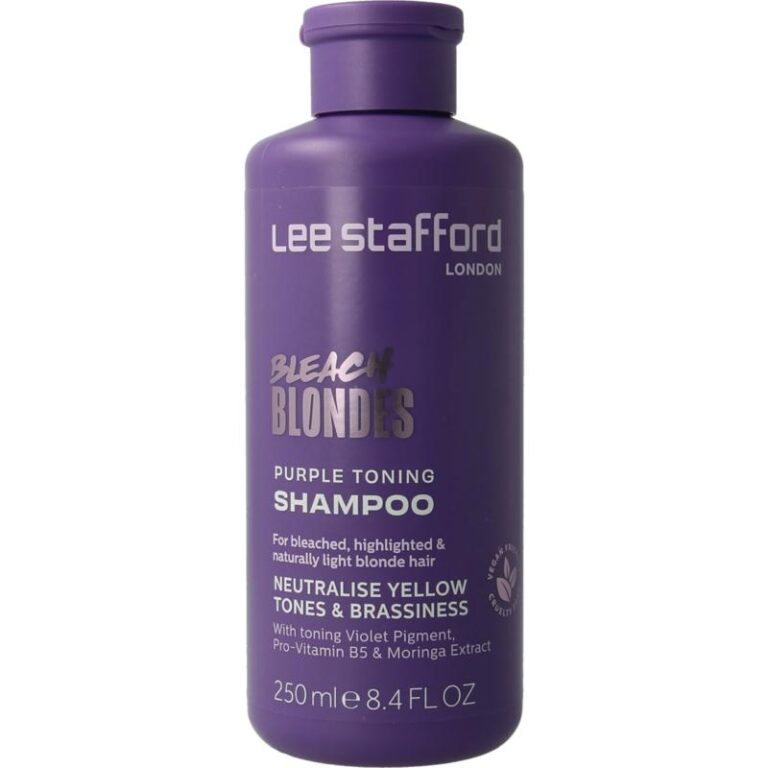 Bleach blondes purple toning shampoo Lee Stafford 250ml | Vitamines