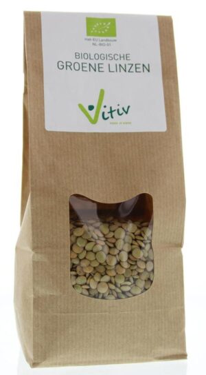 Groene linzen bio Vitiv 500g | Vitamines