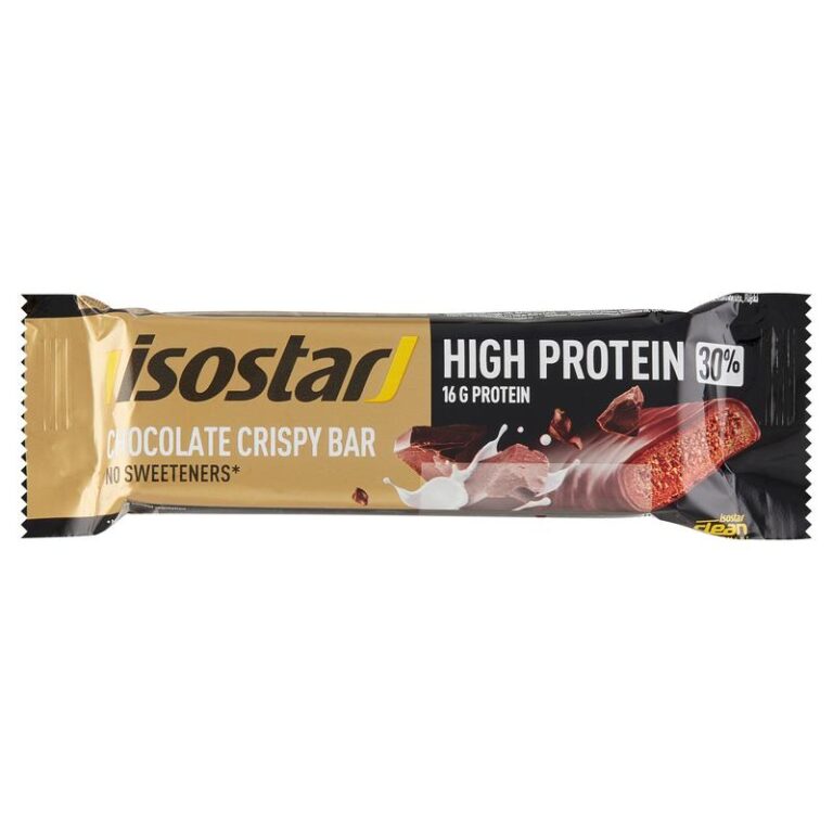 High protein 30 bar chocolate crispy Isostar 55g | Vitamines