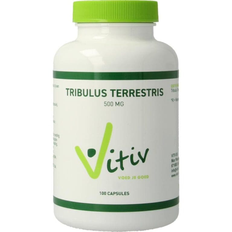 Tribulus terrestris 500mg groen Vitiv 100ca | Vitamines