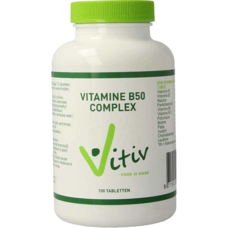 Vitamine B50 complex Vitiv 100tb | Vitamines